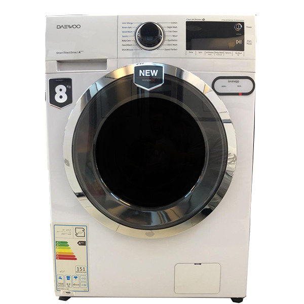 قیمت و خرید ماشین لباسشویی دوو مدل DWK-PRO841TT ظرفیت 8 کیلوگرم