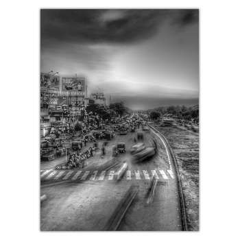 قیمت و خرید تابلو شاسی ونسونی طرح Buzzy City سایز 50x70 سانتی متر