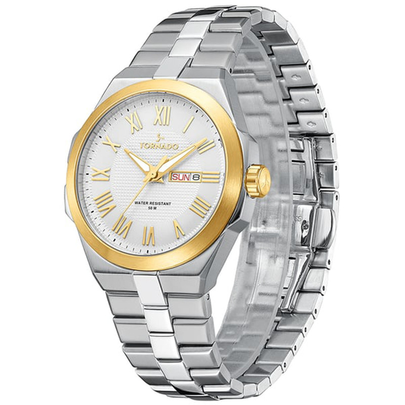 قیمت و خرید ساعت مچی عقربه‌ای مردانه تورنادو مدل T8007B-SBSWG