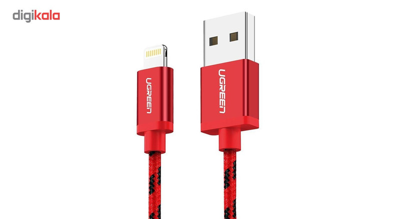 قیمت و خرید کابل تبدیل USB به لایتنینگ یوگرین مدل US247 طول 2 متر