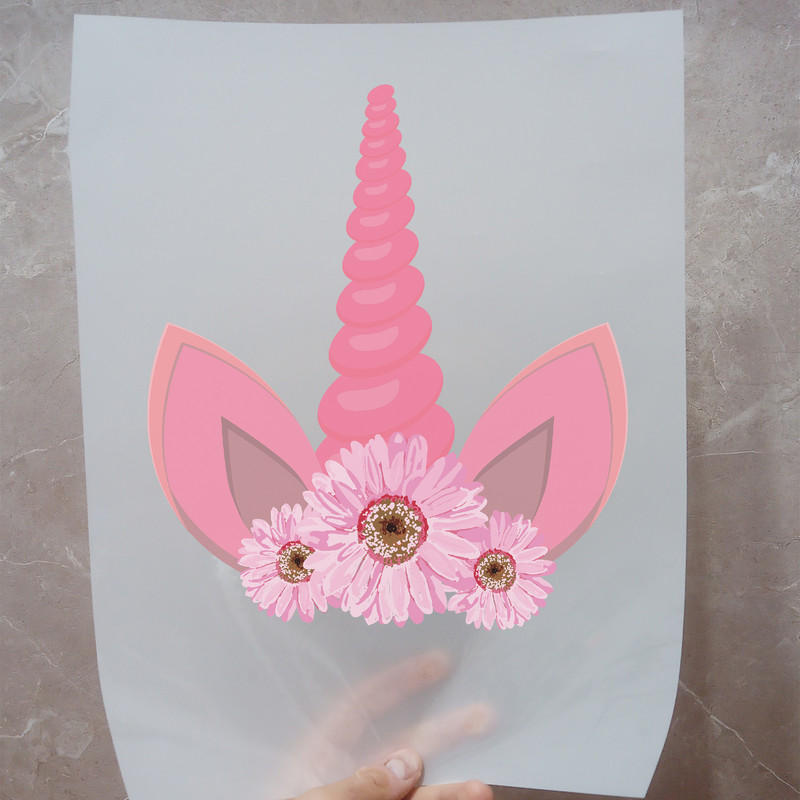 قیمت و خرید استیکر پارچه و لباس مدل dtf طرح یونیکورن کد H15.9 مجموعه 12 عددی