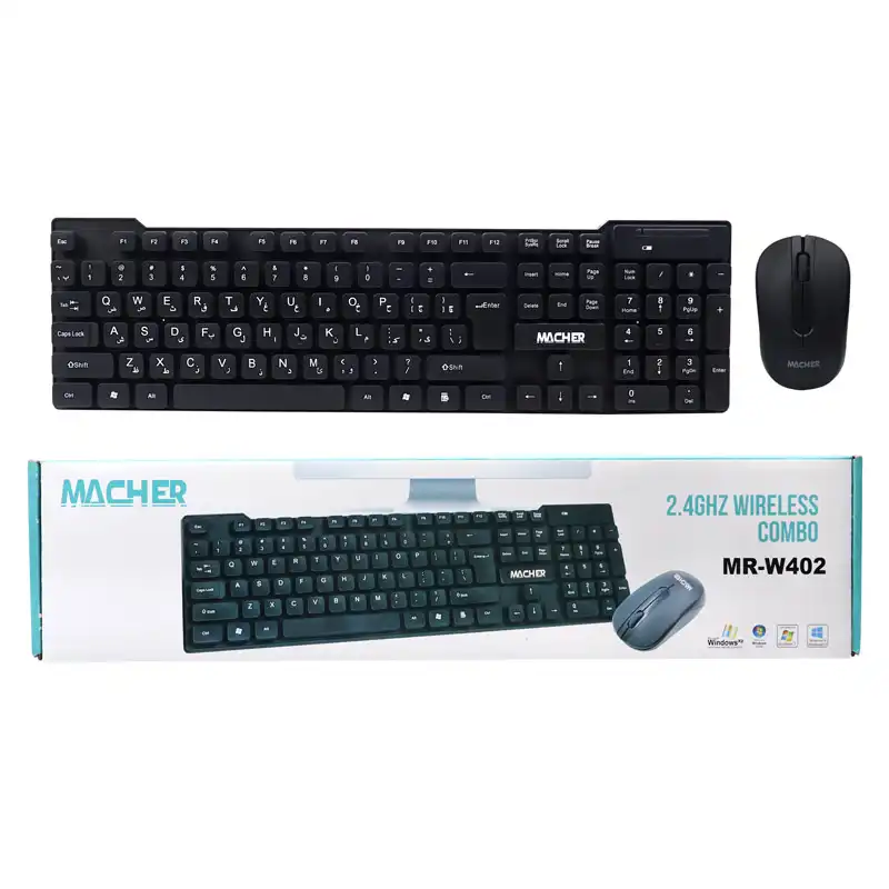 ⭐️ خرید اینترنتی کیبورد و ماوس بی سیم مچر مدل MR-W402 (1404) - دیگسون ⭐️