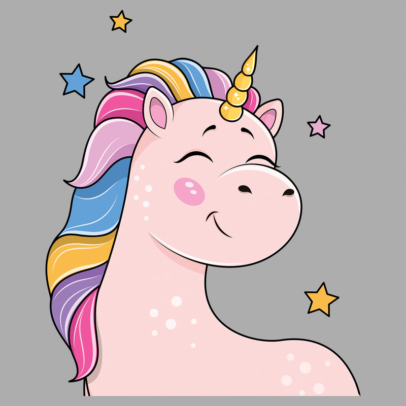 قیمت و خرید استیکر پارچه و لباس مدل dtf طرح یونیکورن کد H20.769 مجموعه 3 عددی