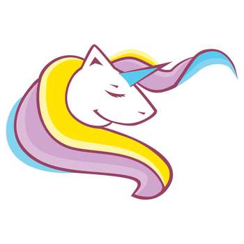 قیمت و خرید استیکر پارچه و لباس مدل dtf طرح یونیکورن کد H20.601 مجموعه 3 عددی