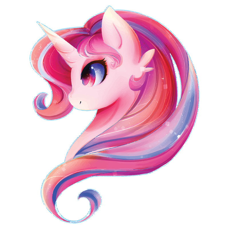 قیمت و خرید استیکر پارچه و لباس مدل dtf طرح یونیکورن کد H20.276 مجموعه 3 عددی