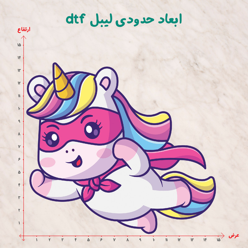 قیمت و خرید استیکر پارچه و لباس مدل dtf طرح یونیکورن کد H15.829 مجموعه 4 عددی