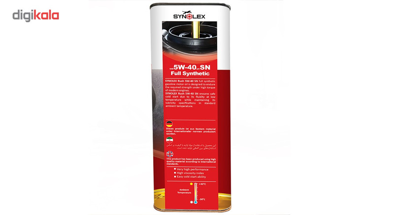 قیمت و خرید روغن موتور خودرو سینولکس مدل راش 5W-40 SN ظرفیت 5 لیتر