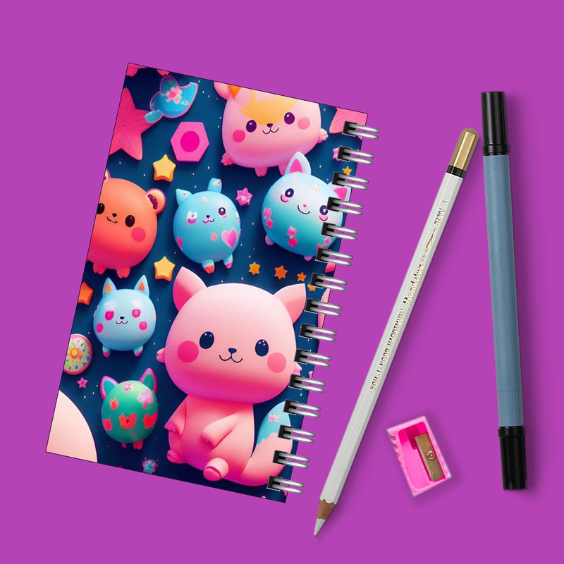 قیمت و خرید دفترچه یادداشت مدل to do list طرح گربه فضایی و ستاره کد 5186405