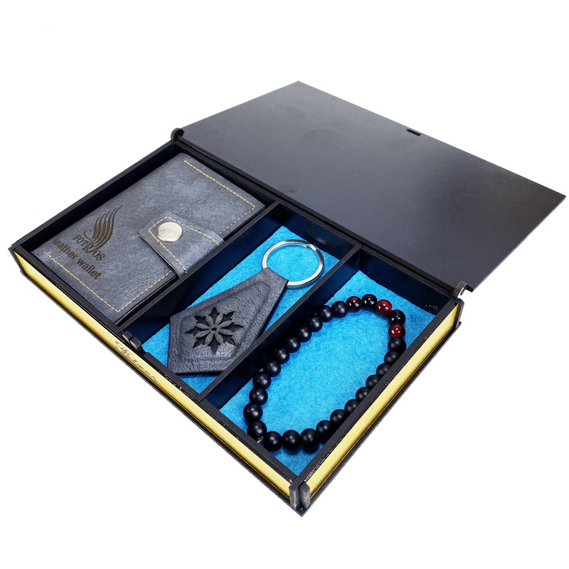 قیمت و خرید ست هدیه مردانه چرم فطروس مدل f064