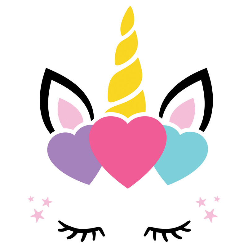 قیمت و خرید استیکر پارچه و لباس مدل dtf طرح یونیکورن کد H15.76 مجموعه 4 عددی