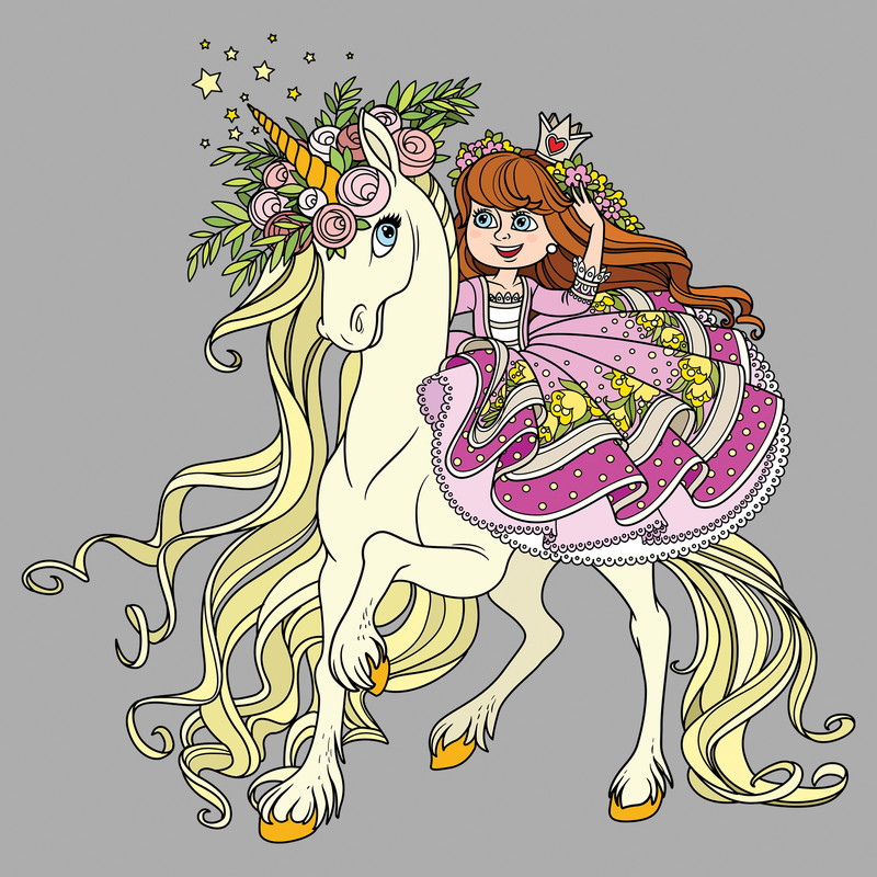 قیمت و خرید استیکر پارچه و لباس مدل dtf طرح یونیکورن کد H15.323 مجموعه 4 عددی