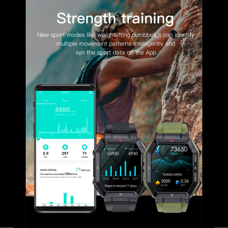 قیمت و خرید ساعت هوشمند مدل K55 SPORT