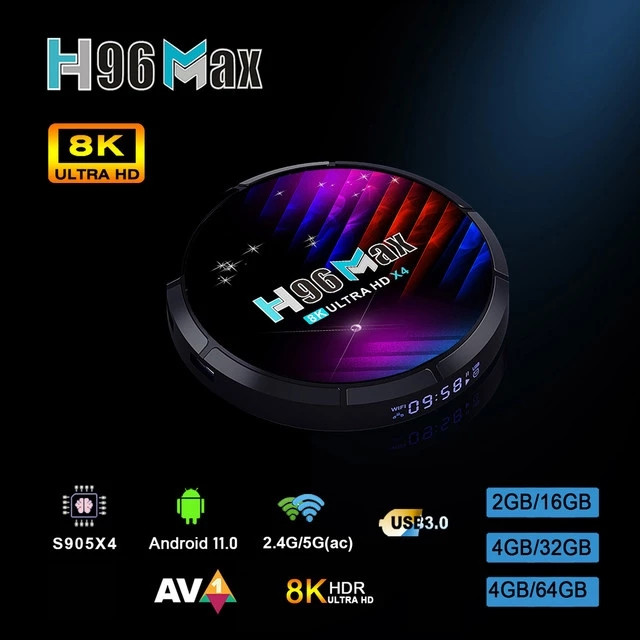 قیمت و خرید اندروید باکس اچ96 مدل X4 8k 4/64G
