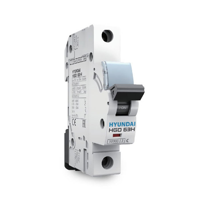 قیمت و خرید فیوز مینیاتوری تک فاز 25 آمپر هیوندای مدل HGD 63N بسته 12 عددی