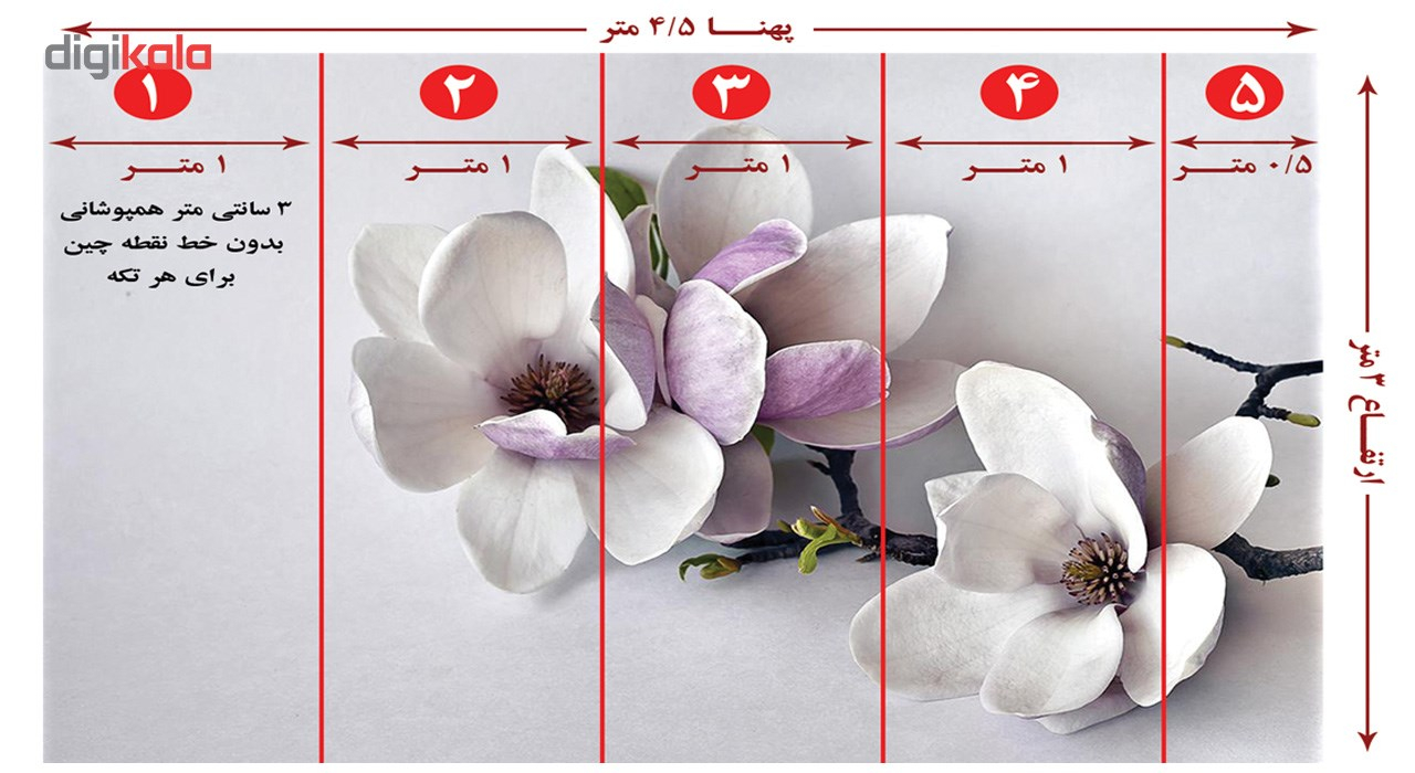 قیمت و مشخصات پوستر دیواری سه بعدی لوتوس مدل LW101 - زیراکو