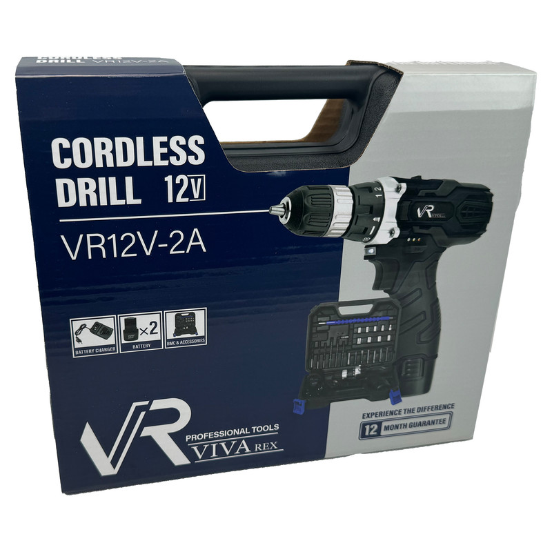 قیمت و خرید مجموعه 28‌ عددی دریل پیچ گوشتی شارژی ویوارکس مدل VR12V-2A