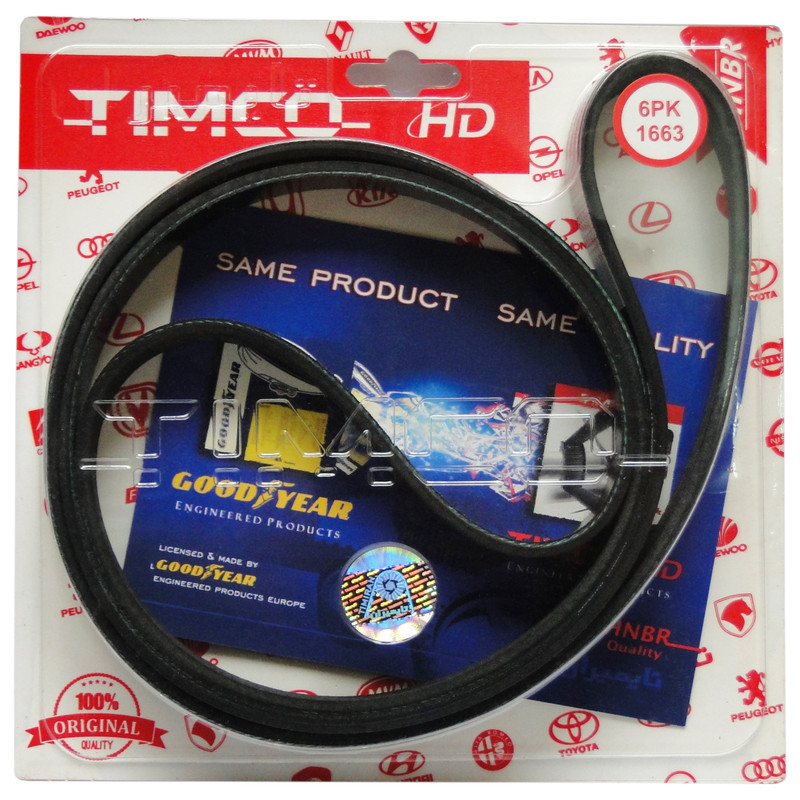 قیمت و خرید تسمه دینام تیمکو اچ دی مدل 6PK 1663 مناسب برای پژو 405