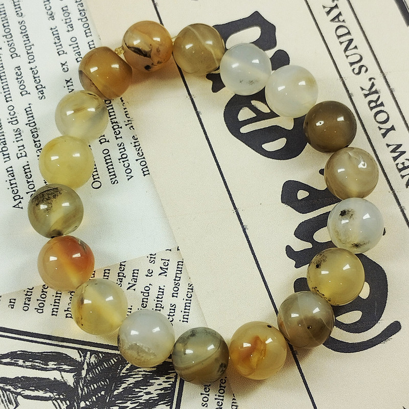 قیمت و خرید دستبند سلین کالا مدل سنگ عقیق شجر اصل اسپرت کد 108