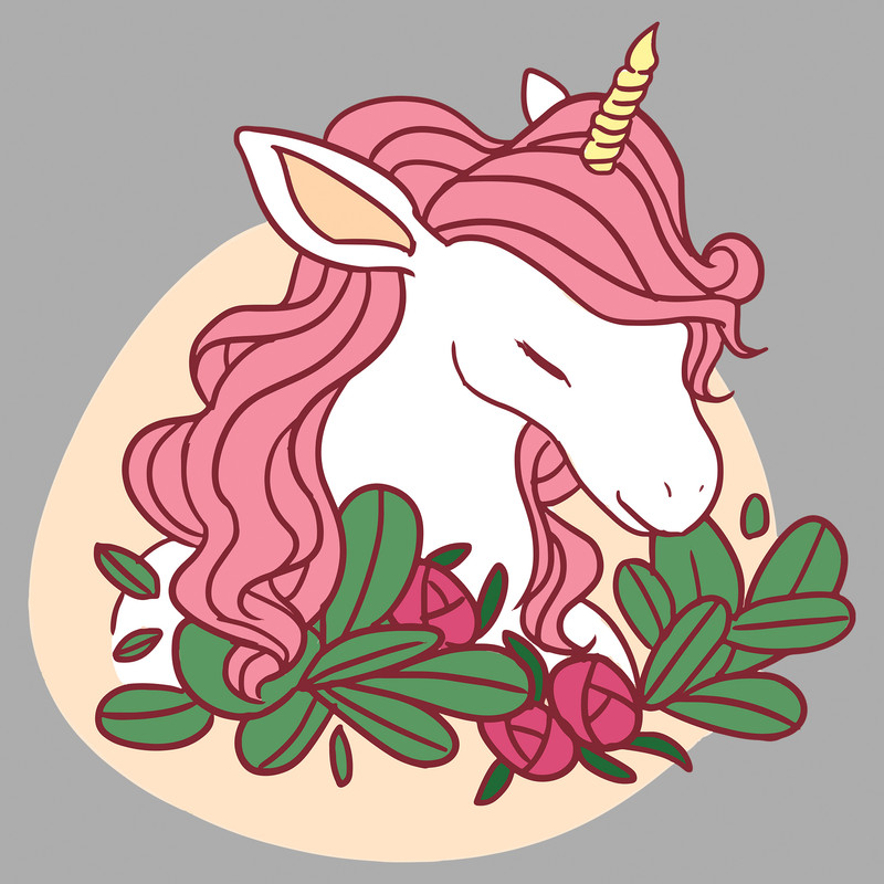 قیمت و خرید استیکر پارچه و لباس مدل dtf طرح یونیکورن کد H15.272 مجموعه 4 عددی