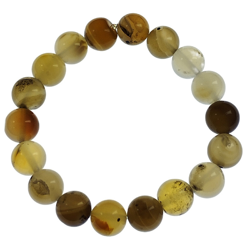 قیمت و خرید دستبند سلین کالا مدل سنگ عقیق شجر اصل اسپرت کد 108