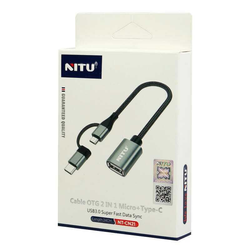 قیمت و خرید کابل OTG USB-C / microUSB نیتو مدل NT-CN20