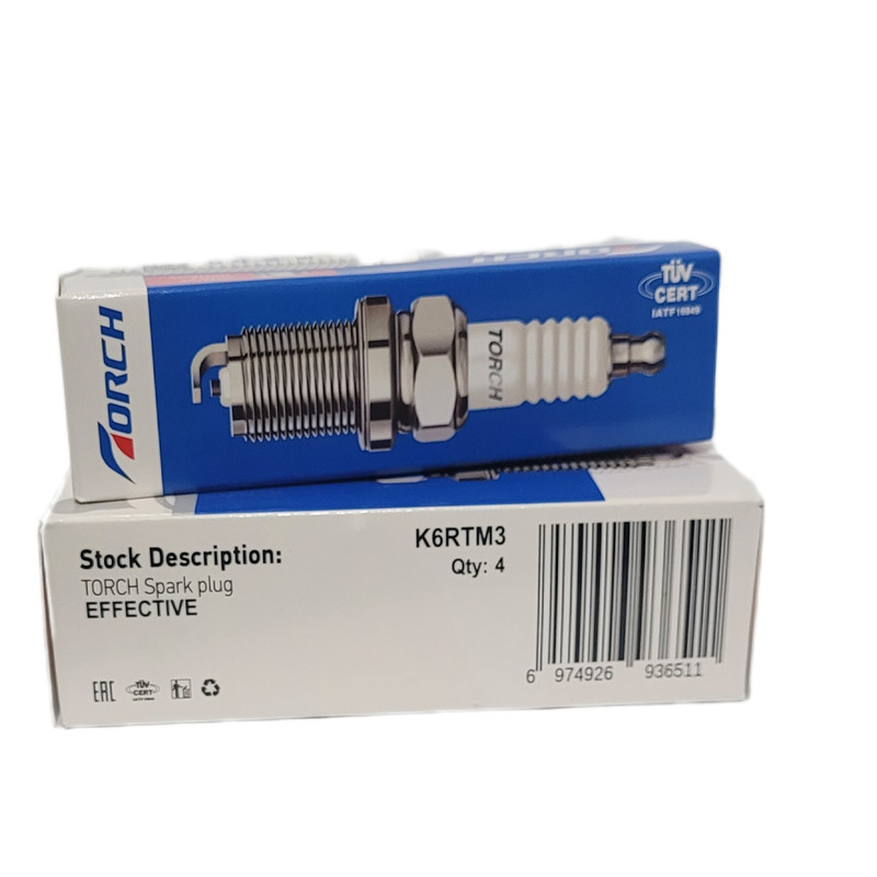 قیمت و خرید شمع خودرو تورچ مدل تک پلاتین پایه بلند کد K6RTM3 بسته 4 عددی