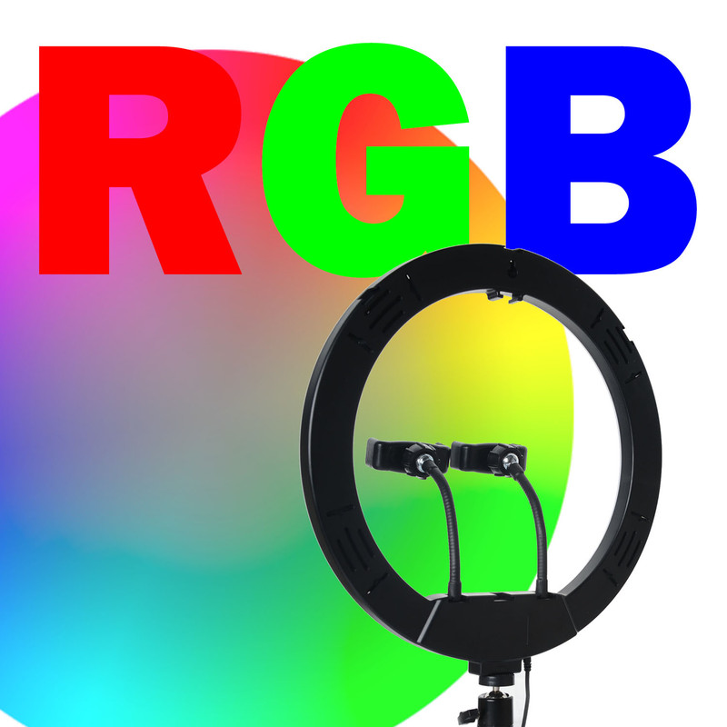 قیمت و خرید رینگ لایت مدل LJJ-33 RGB RK به همراه پایه