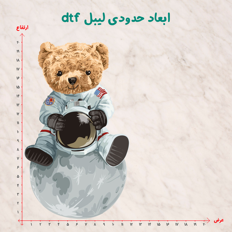 مشخصات، قیمت و خرید استیکر پارچه و لباس مدل dtf طرح تدی کد H20.124 مجموعه 3 عددی | دیجی‌کالا