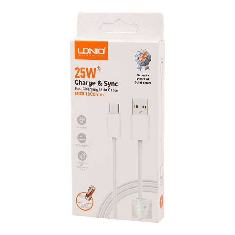 قیمت و خرید کابل تبدیل USB به microUSB الدینیو مدل LS891 طول 1 متر