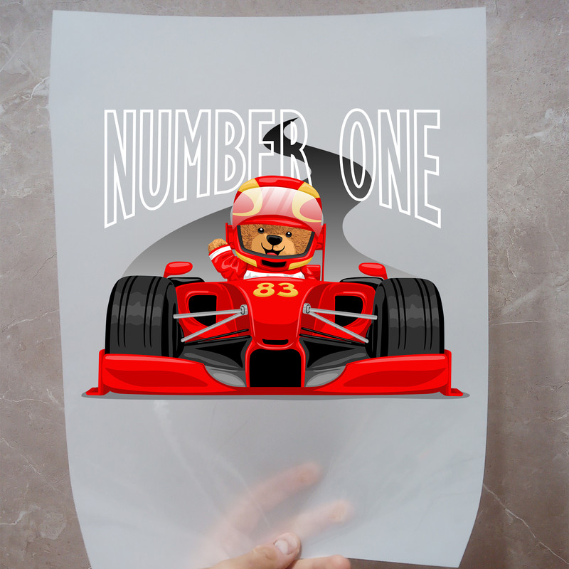 قیمت و خرید استیکر پارچه و لباس مدل dtf طرح تدی کد H20.63 مجموعه 3 عددی