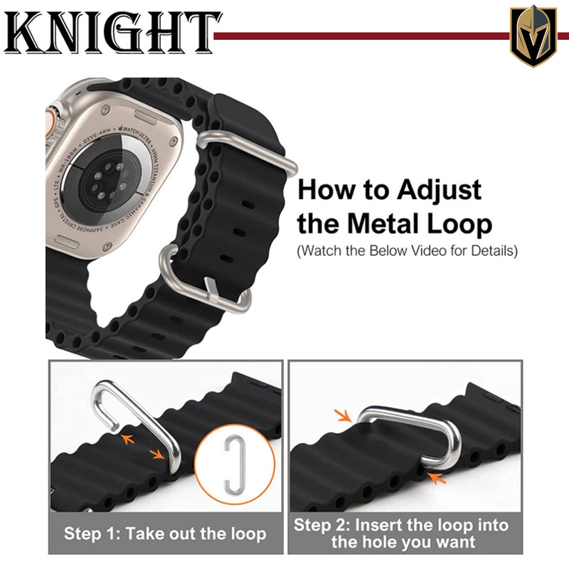 قیمت و خرید بند نایت مدل Ocean مناسب برای ساعت هوشمند هاینو تکو T99 Ultra Max