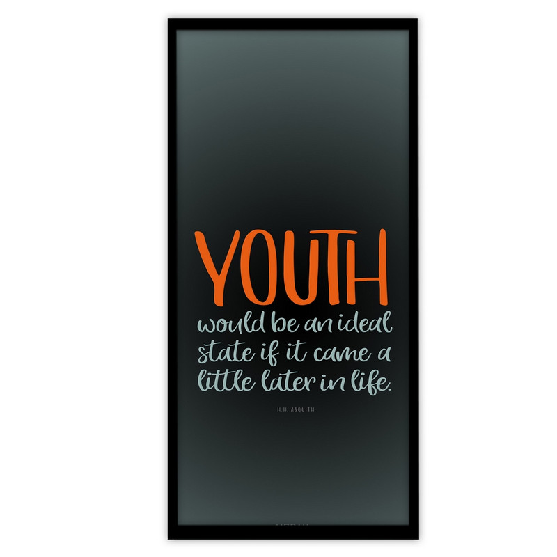 قیمت و خرید تابلو بکلیت طرح جمله انگیزشی انگلیسی و جوانی مدل B-S3309