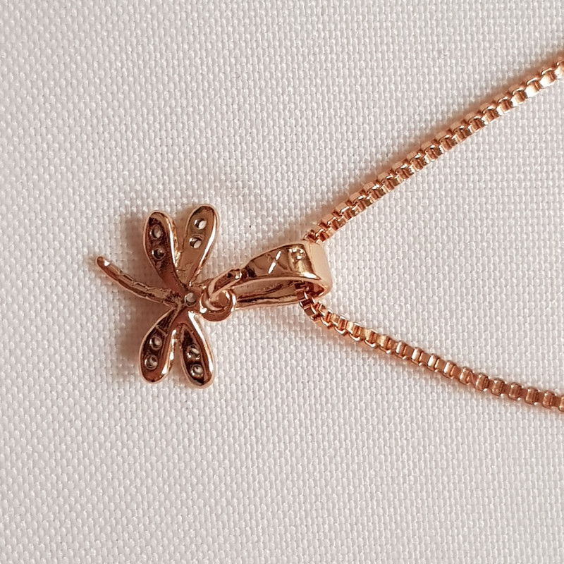 قیمت و خرید گردنبند زنانه ژوپینگ مدل سنجاقک نگین دار 13211