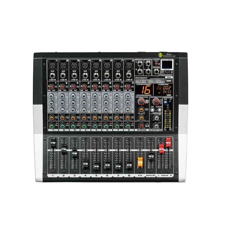 قیمت و خرید پاورميكسر 8 كانال زيكو مدل PMX-8000