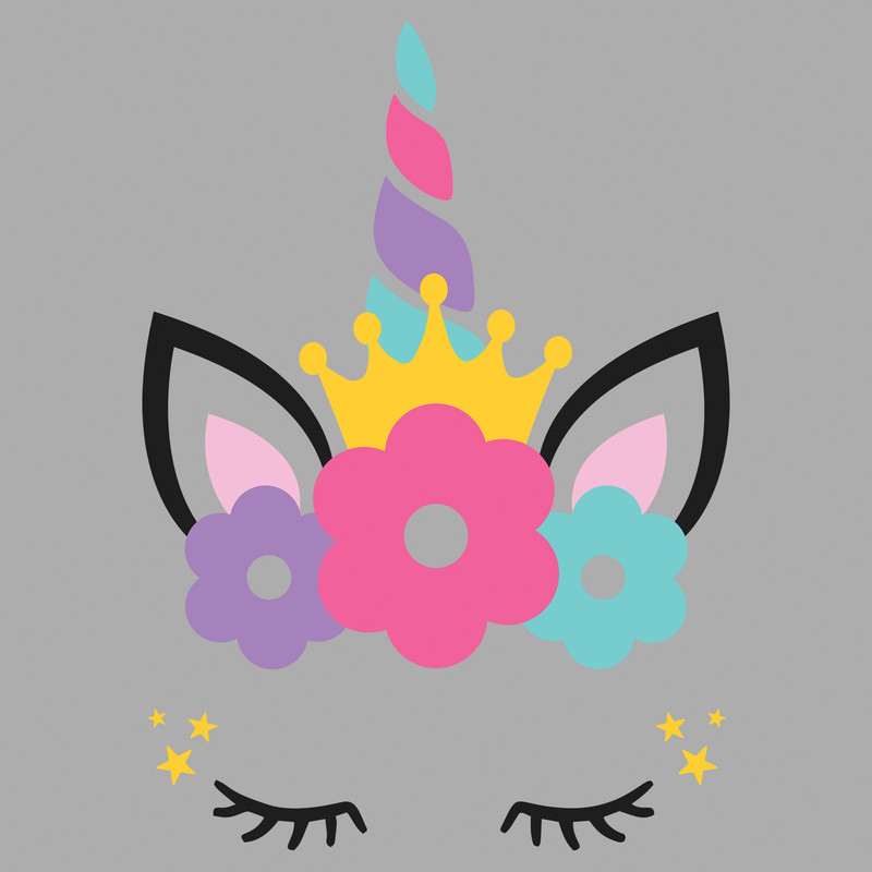 قیمت و خرید استیکر پارچه و لباس مدل dtf طرح یونیکورن کد H15.77 مجموعه 4 عددی