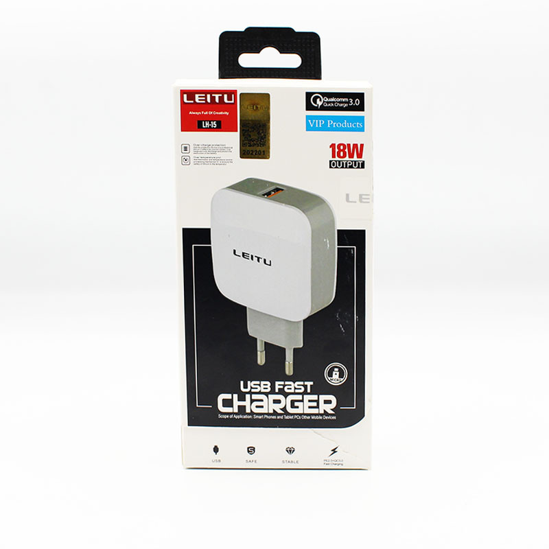 قیمت و خرید شارژر دیواری لیتو مدل LH - 15 به همراه کابل تبدیل USB-C