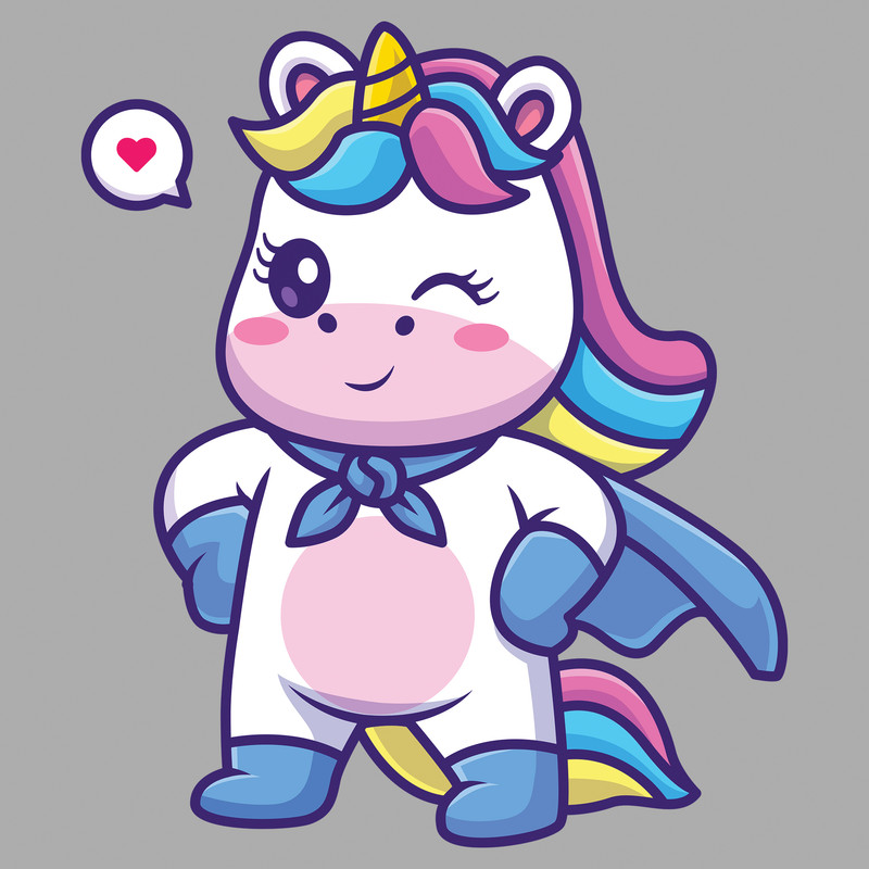 قیمت و خرید استیکر پارچه و لباس مدل dtf طرح یونیکورن کد H20.915 مجموعه 3 عددی