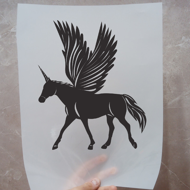 قیمت و خرید استیکر پارچه و لباس مدل dtf طرح یونیکورن کد H20.1146 مجموعه 3 عددی