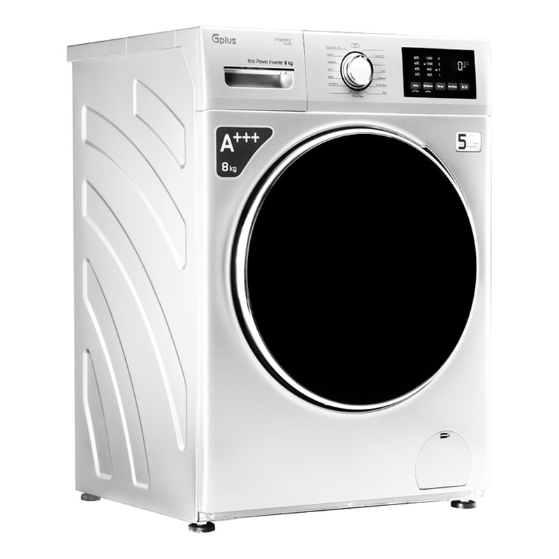قیمت و خرید ماشین لباسشویی اتوماتیک جی پلاس مدل GWM-M822W ظرفیت 8 کیلوگرم