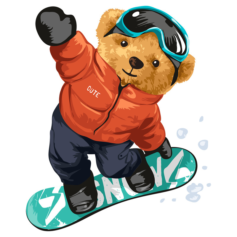 قیمت و خرید استیکر پارچه و لباس مدل dtf طرح تدی کد H15.148 مجموعه 12 عددی