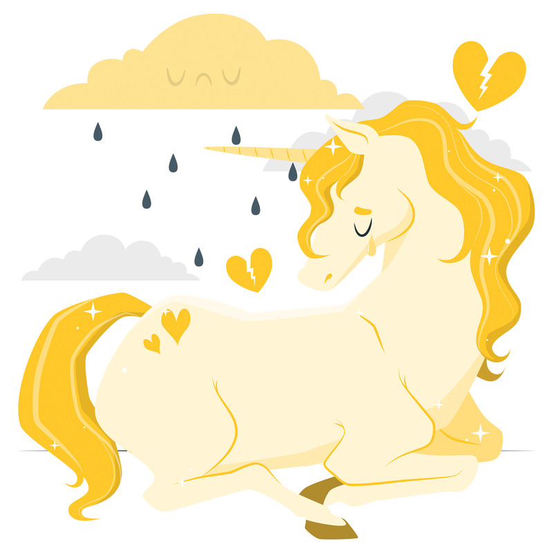 قیمت و خرید استیکر پارچه و لباس مدل dtf طرح یونیکورن کد H20.432 مجموعه 6 عددی