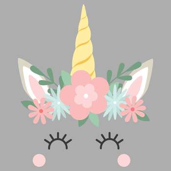 قیمت و خرید استیکر پارچه و لباس مدل dtf طرح یونیکورن کد H15.106 مجموعه 4 عددی