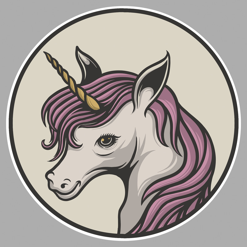 قیمت و خرید استیکر پارچه و لباس مدل dtf طرح یونیکورن کد H20.374 مجموعه 3 عددی