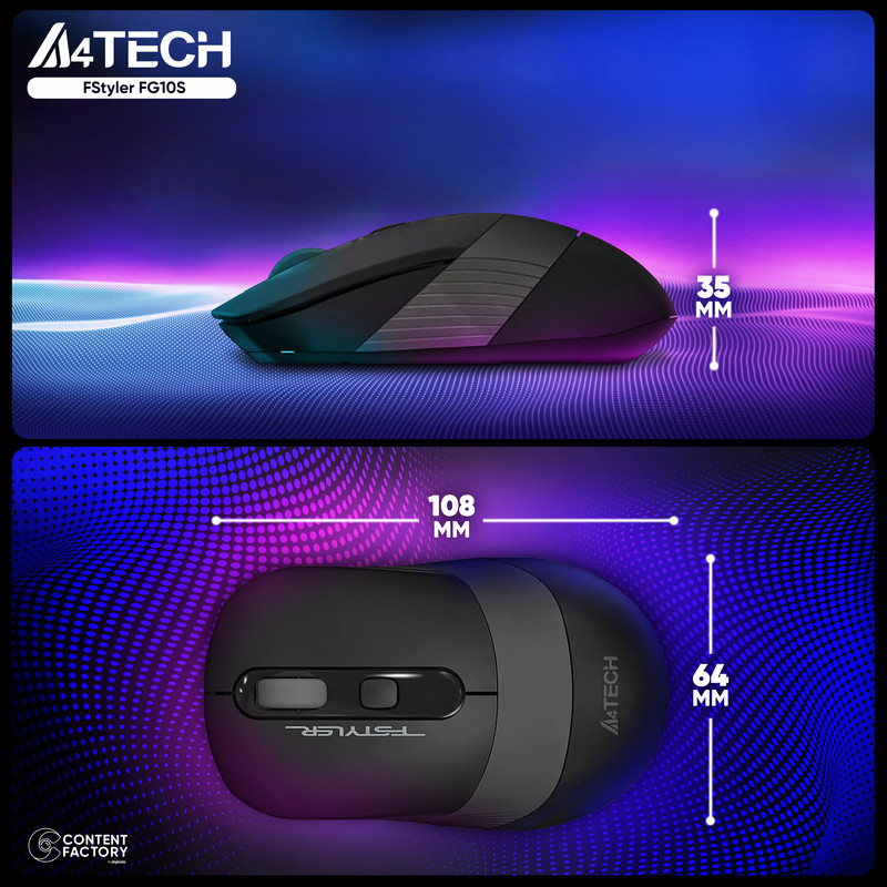 قیمت و خرید ماوس بی سیم ای فورتک مدل FStyler FG10S