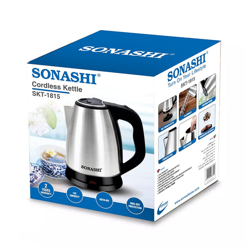 قیمت و خرید کتری برقی سوناشی مدل SKT-1815 گنجایش 1.8 لیتر