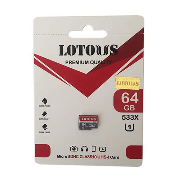 قیمت و خرید کارت حافظه‌ microSDHC لوتوس مدل U1 533X کلاس 10 استاندارد UHS-I U1 سرعت 80MBps ظرفیت ...