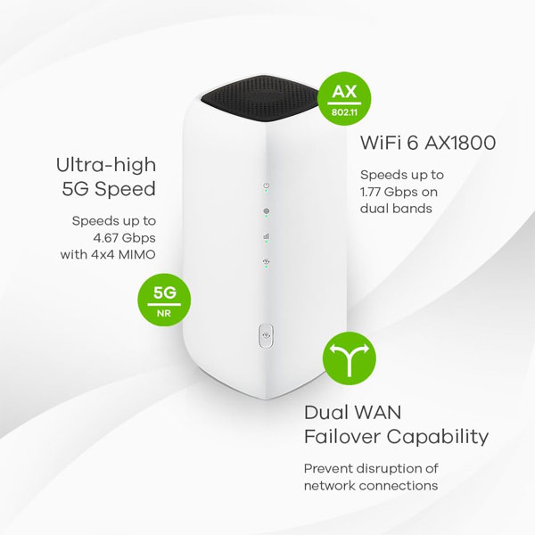 قیمت و خرید مودم 4G/5G/TD-LTE سرکام مدل WIFI6 NR5103EV2