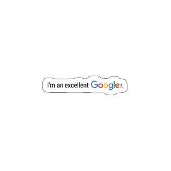 قیمت و خرید استیکر لپ تاپ مدل I am an excellent Googler