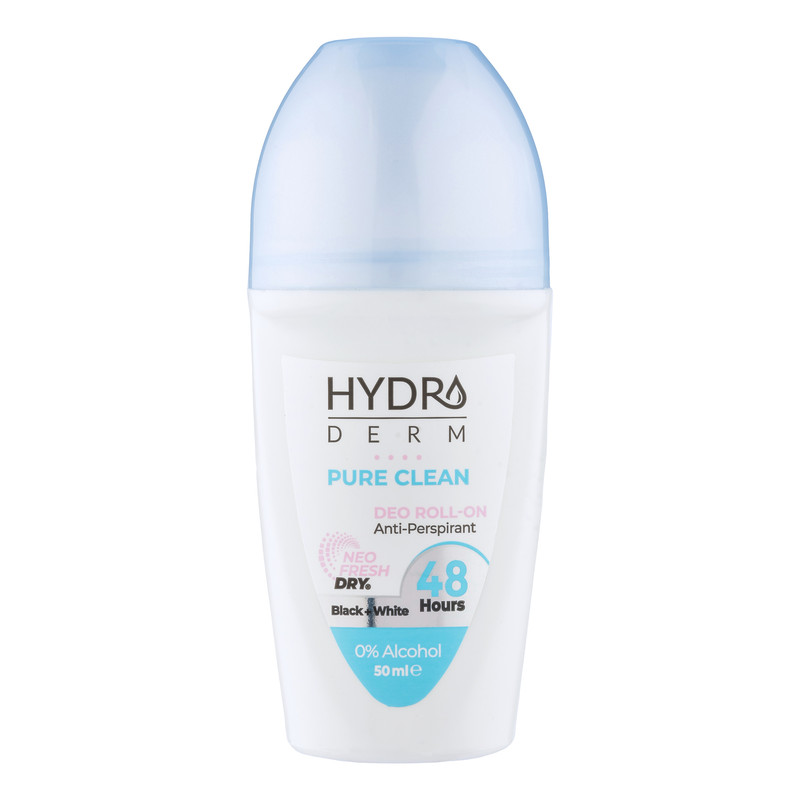 قیمت و خرید رول ضد تعریق زنانه هیدرودرم مدل Pure Clean حجم 50 میلی لیتر