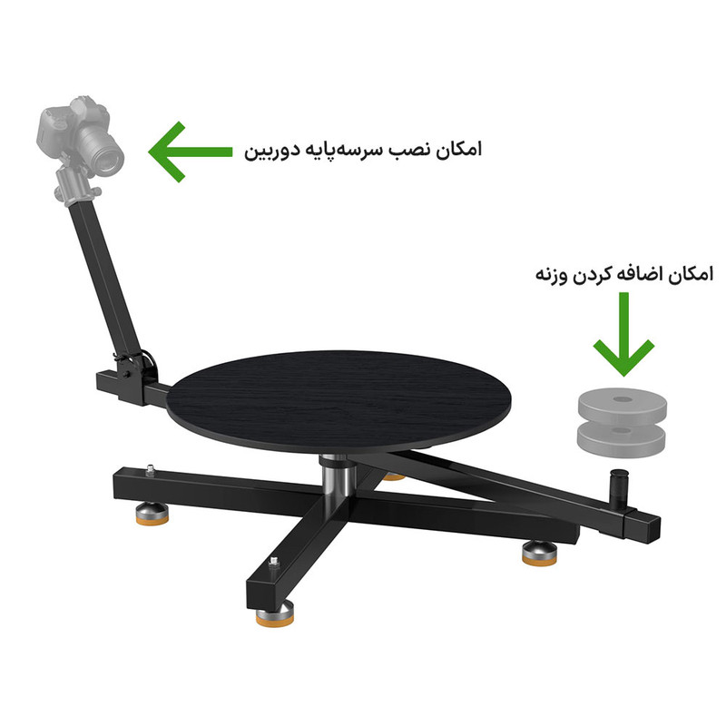 قیمت و خرید صفحه گردان عکاسی مدل اسپینر Rotating Slider